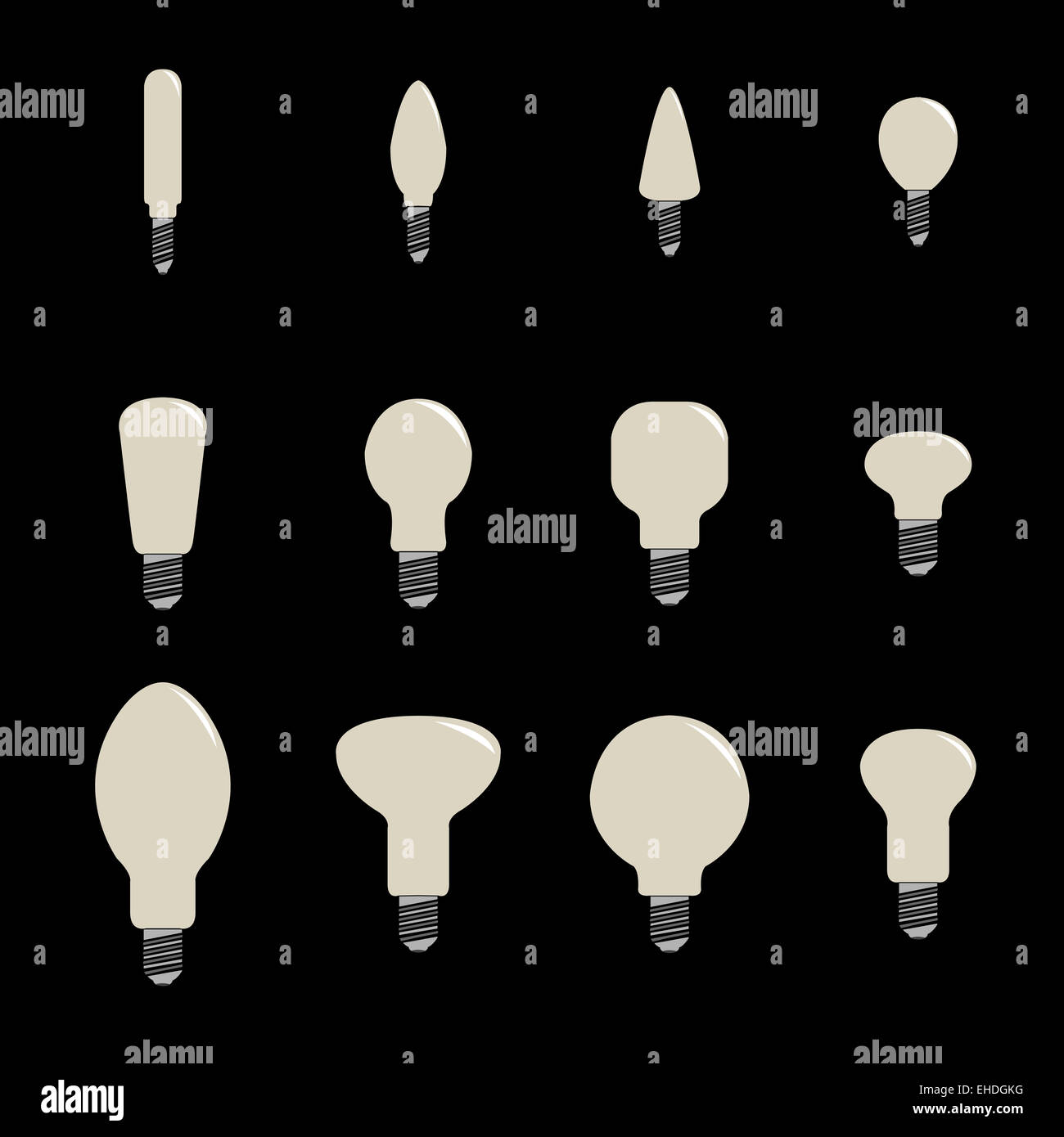 Stylized light bulbs hi-res stock photography and images - Alamy