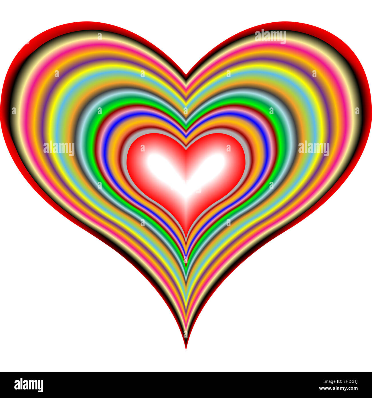 Retro hearts hi-res stock photography and images - Alamy