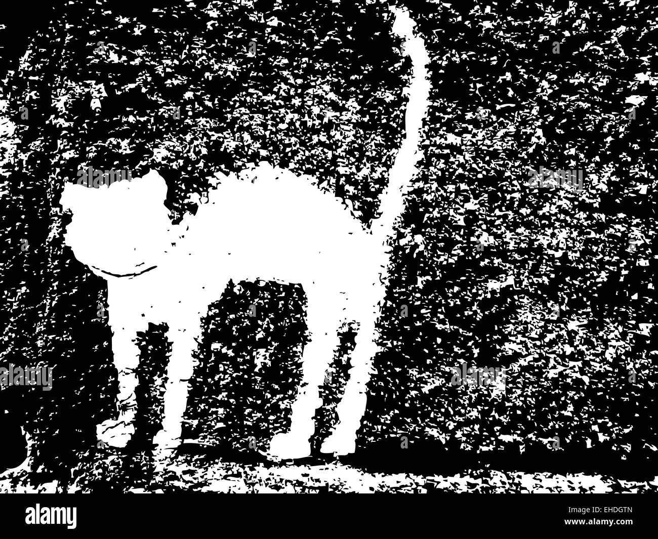 plaster cat, art illustration Stock Photo - Alamy