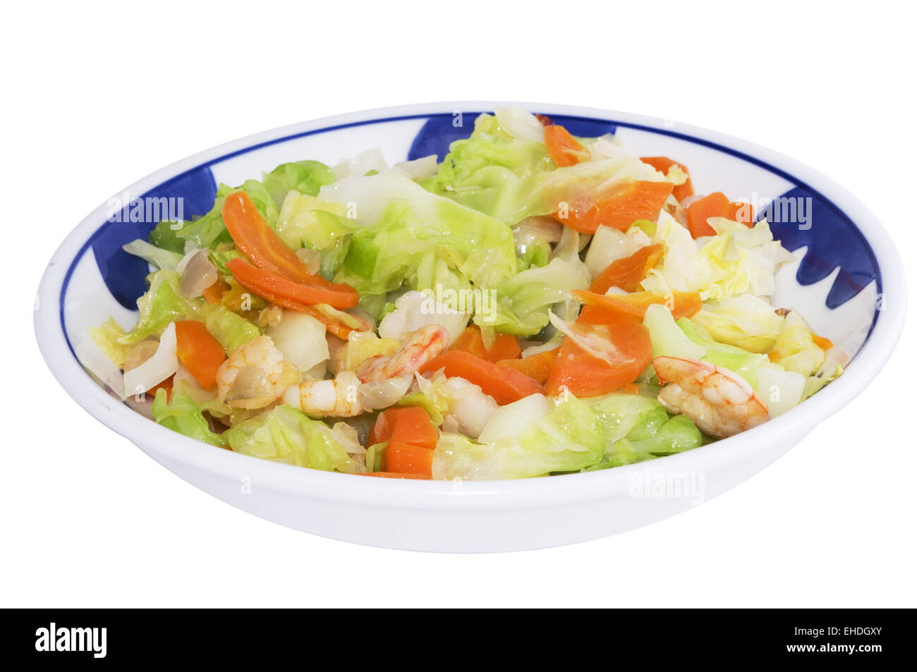 asian style stir-fried cabbage Stock Photo - Alamy