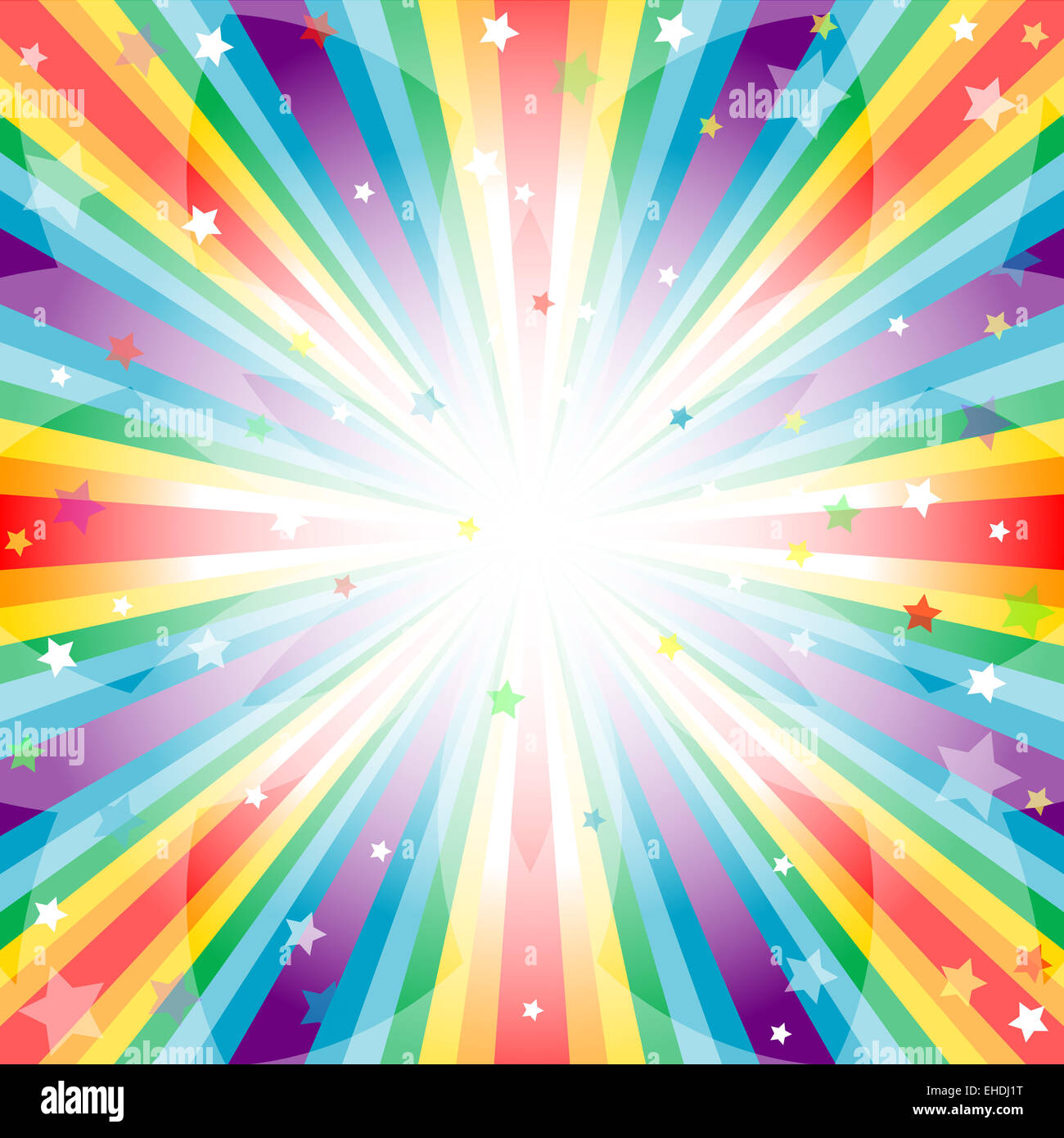 Abstract rainbow background with rays Stock Photo - Alamy