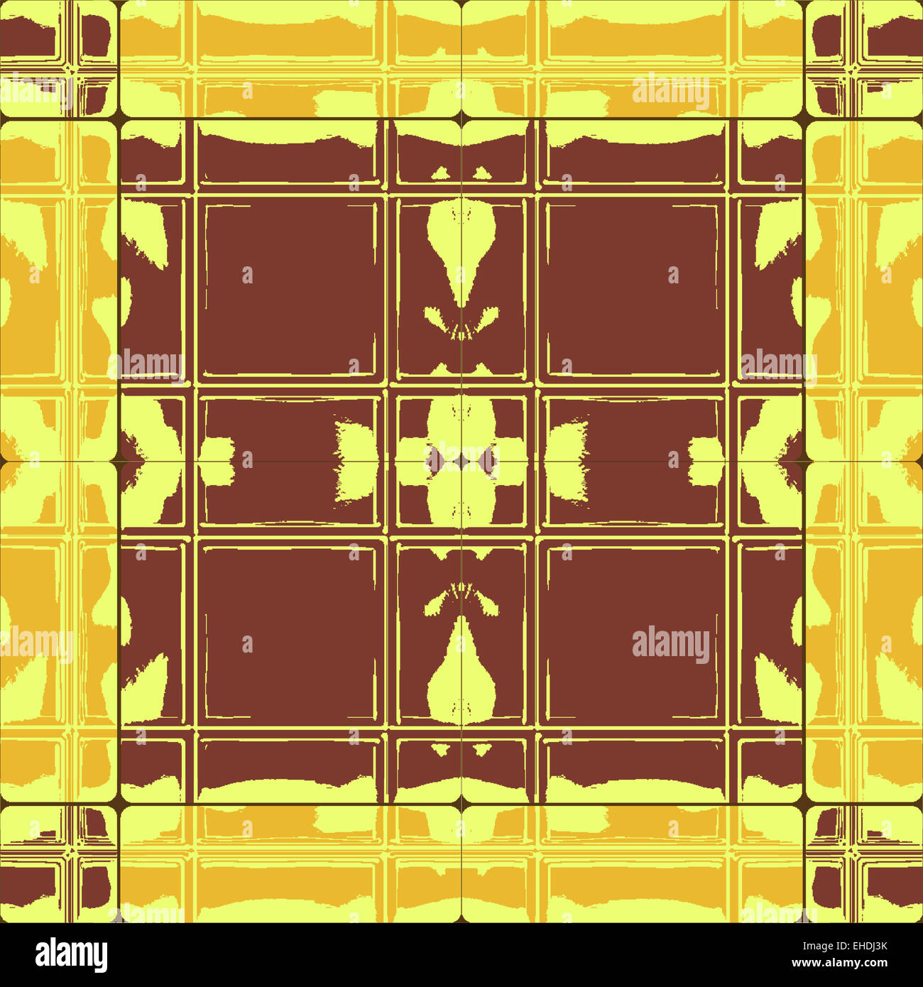 grunge brown yellow ceramic tiles Stock Photo - Alamy