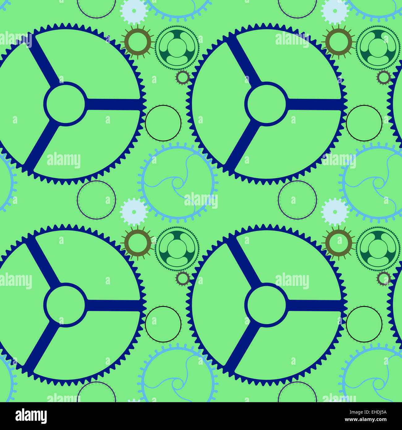 mechanic wheels seamless pattern extended Stock Photo - Alamy