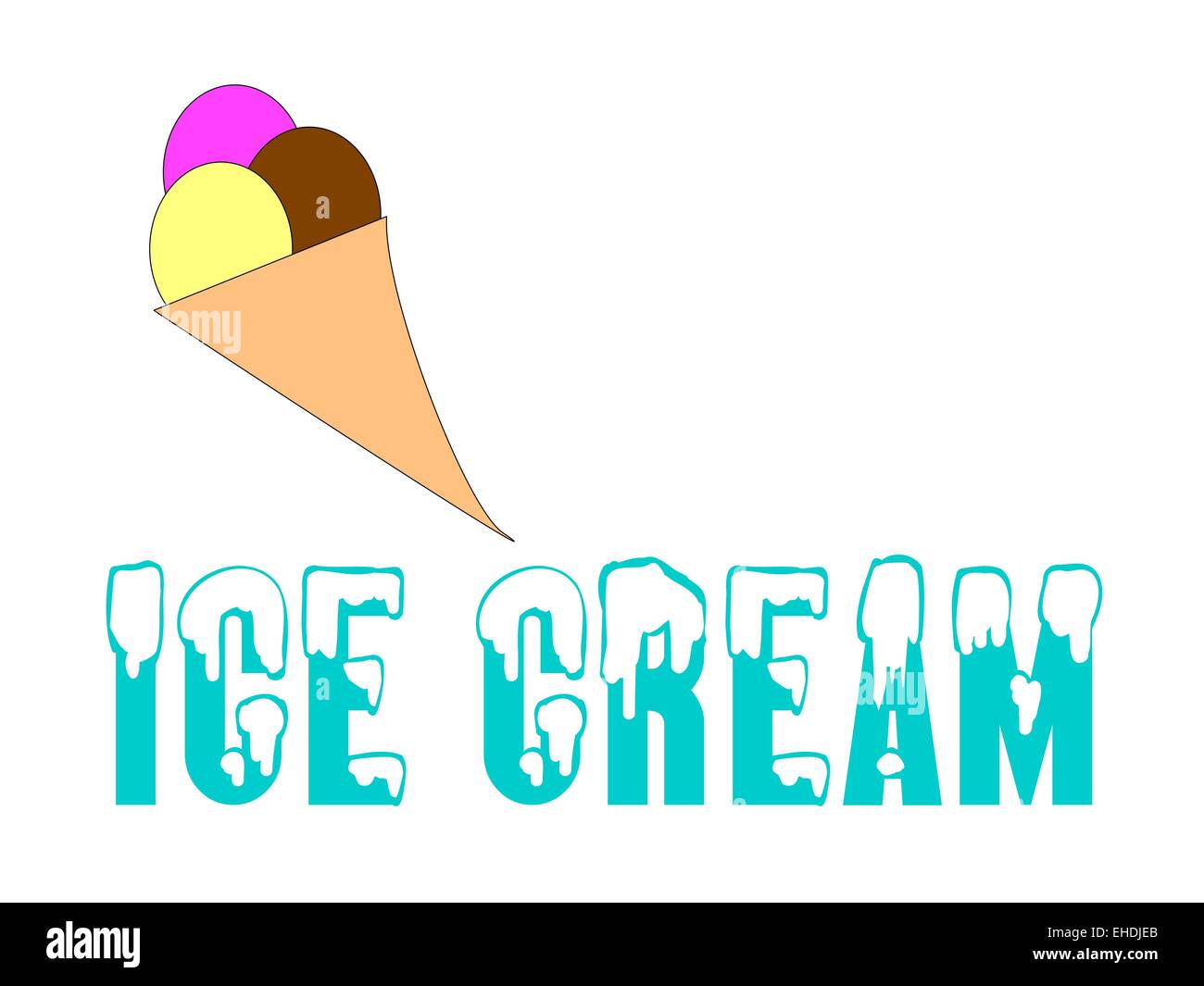 Ice menu Cut Out Stock Images & Pictures - Alamy