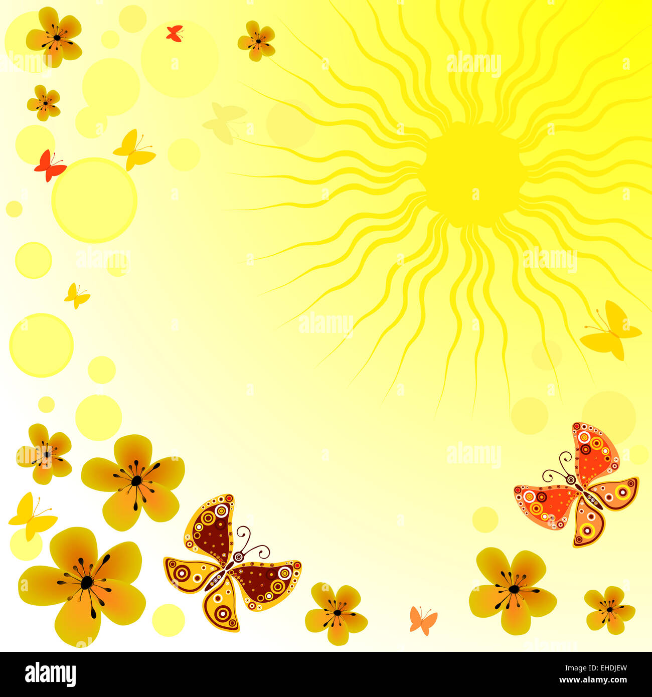 Abstract yellow bright spring background Stock Photo - Alamy