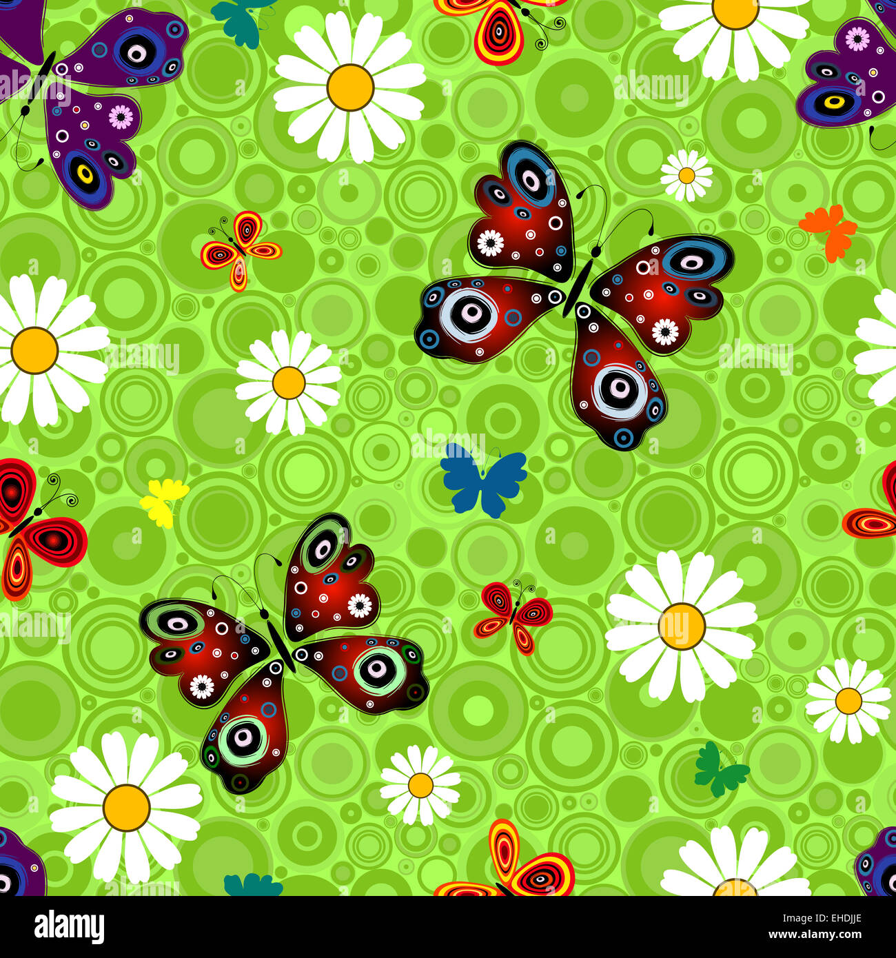 Seamless green pattern Stock Photo - Alamy