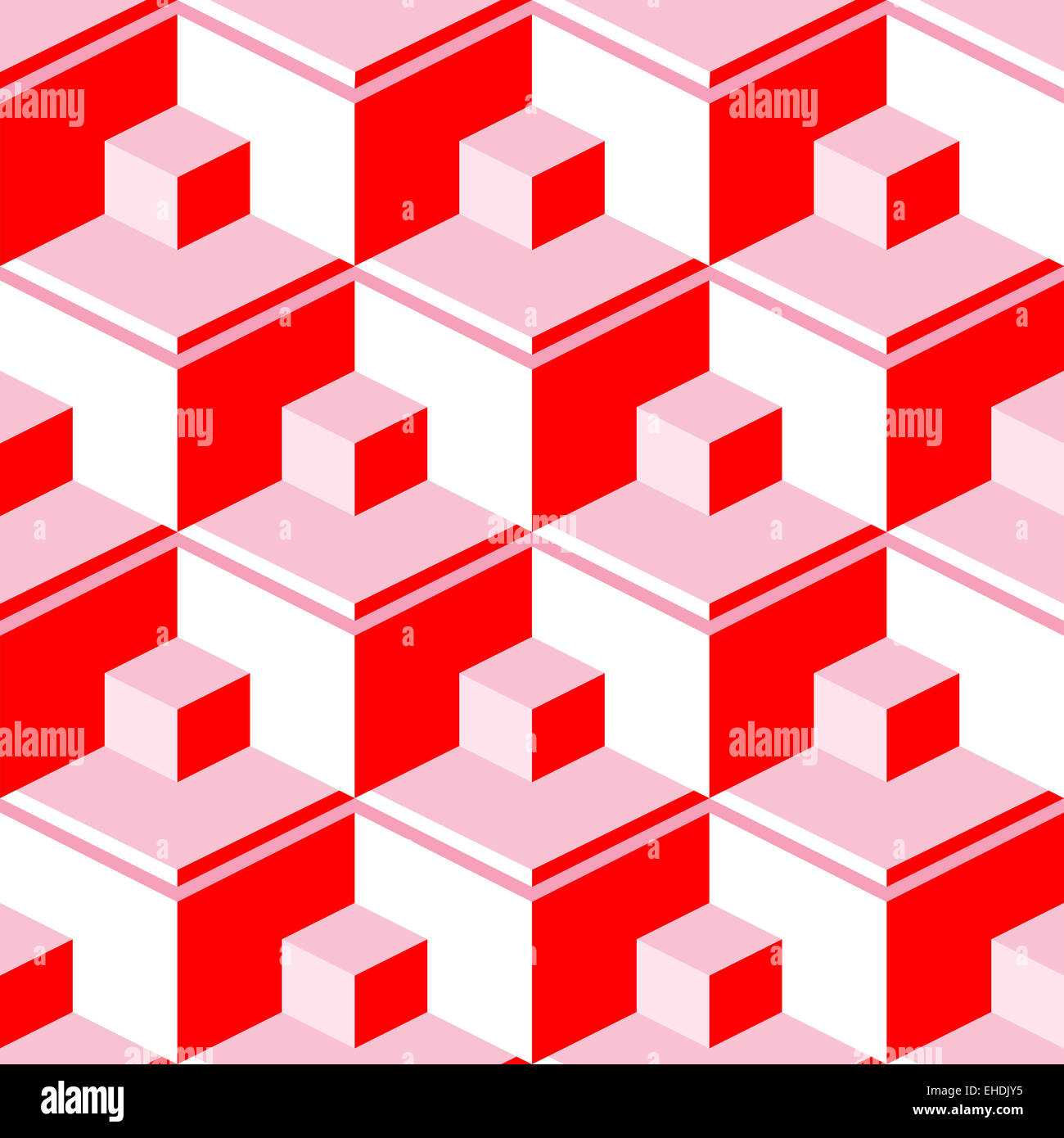 Red cubes pattern hi-res stock photography and images - Alamy