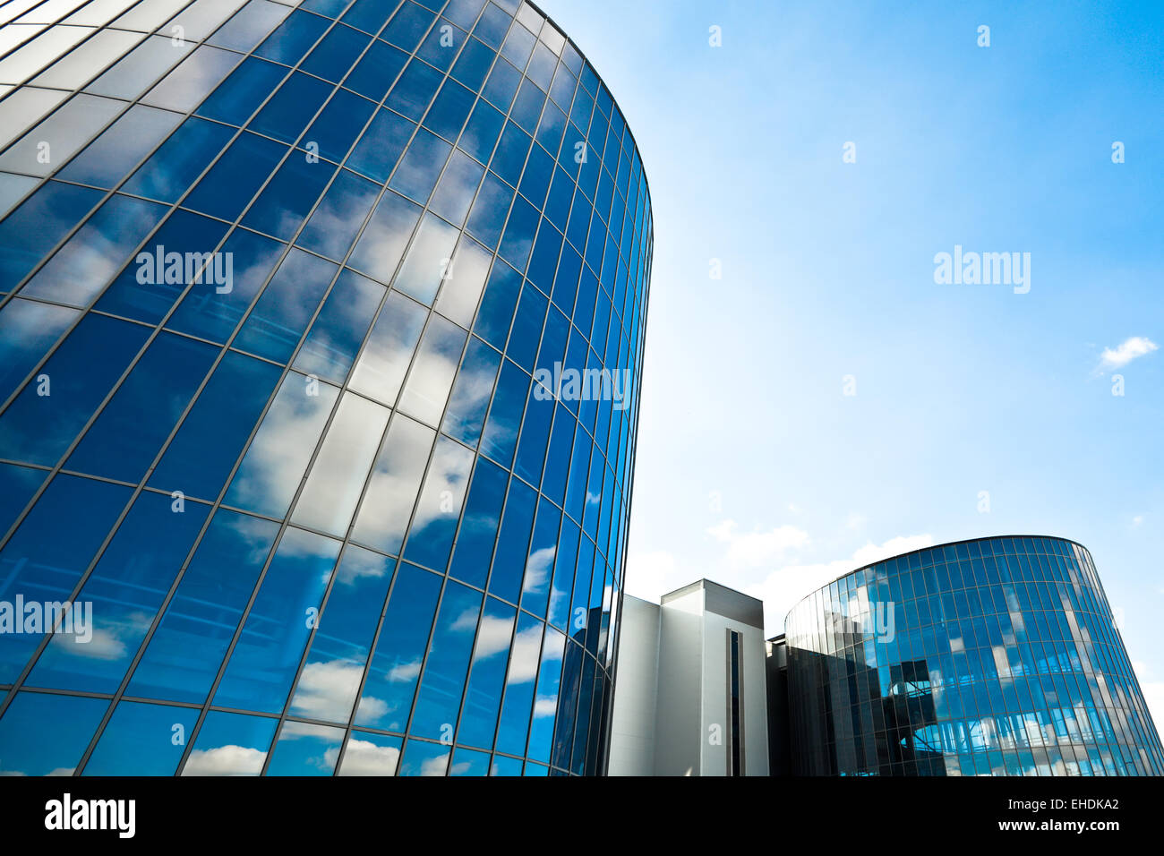 Modern blue office Stock Photo - Alamy
