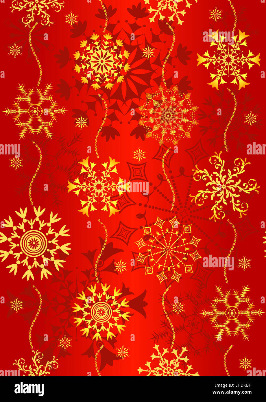 Seamless christmas red pattern Stock Photo - Alamy
