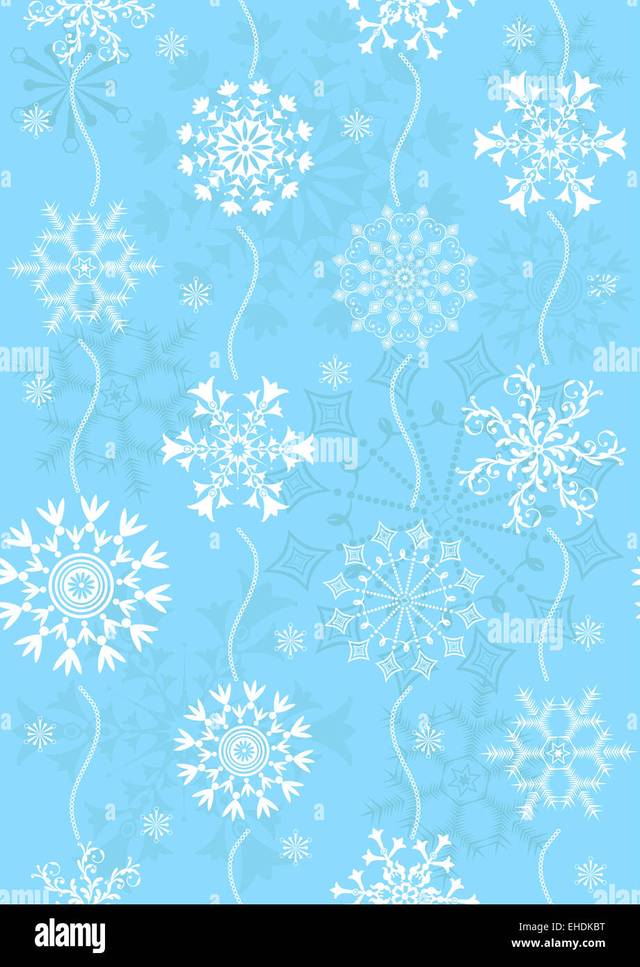 Seamless christmas blue pattern Stock Photo - Alamy