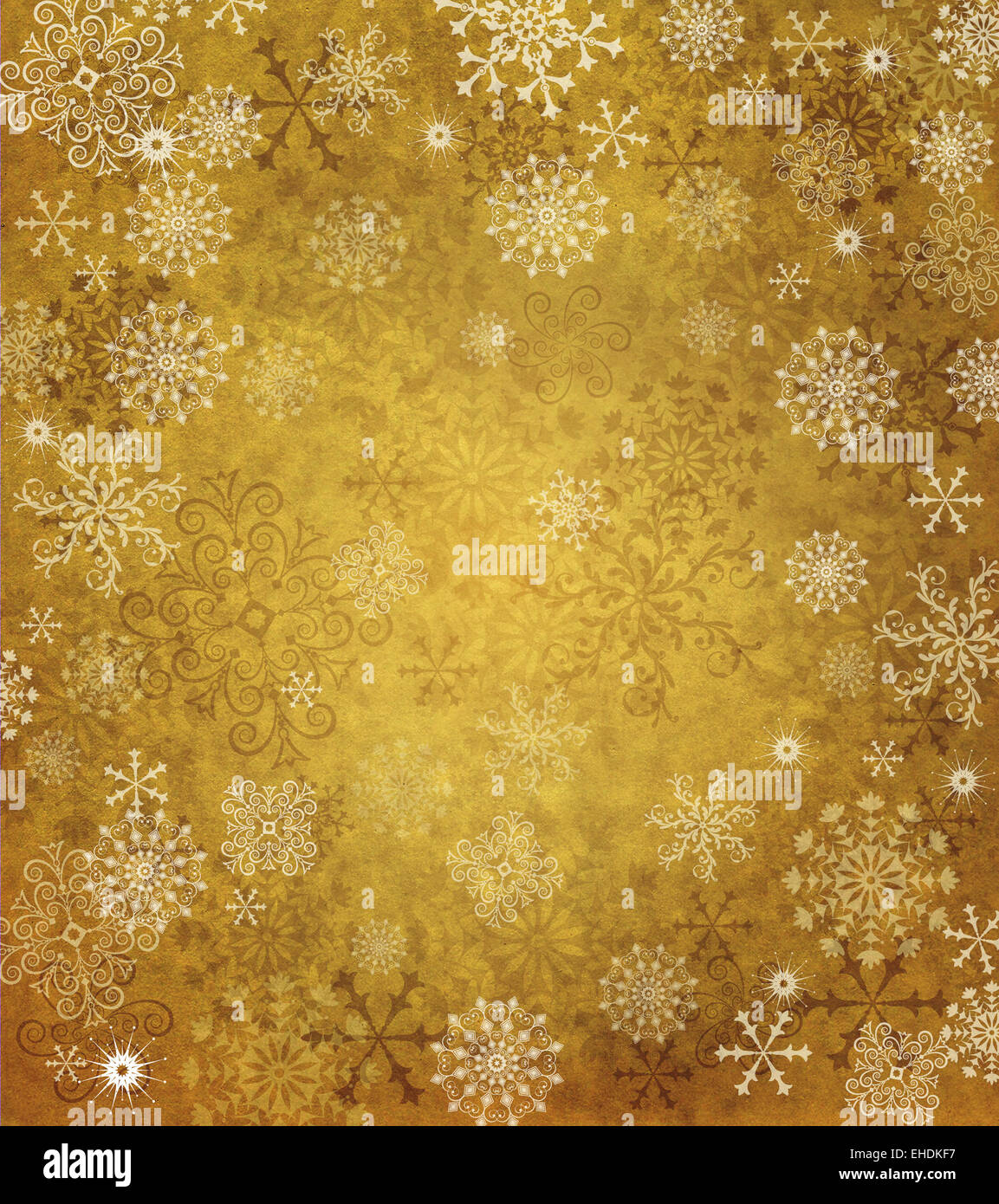Old paper with snowflakes Stock Photo - Alamy