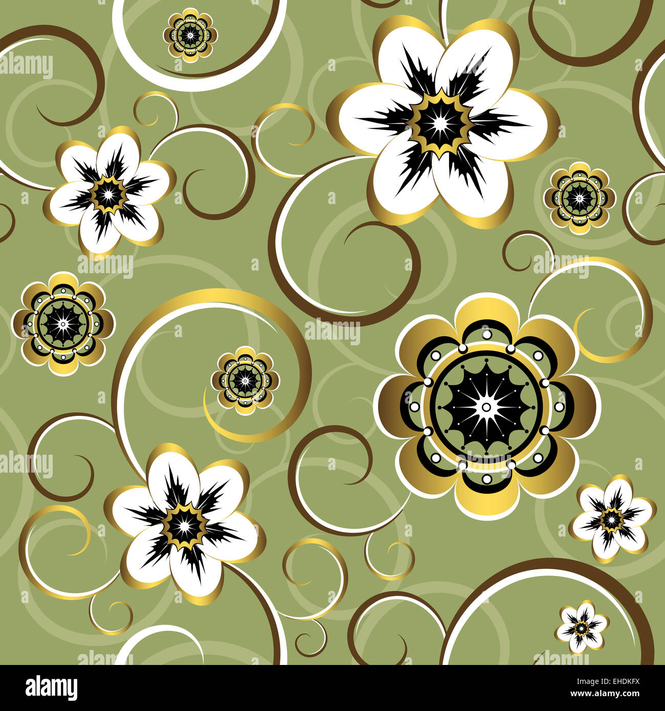 Seamless floral pattern Stock Photo - Alamy