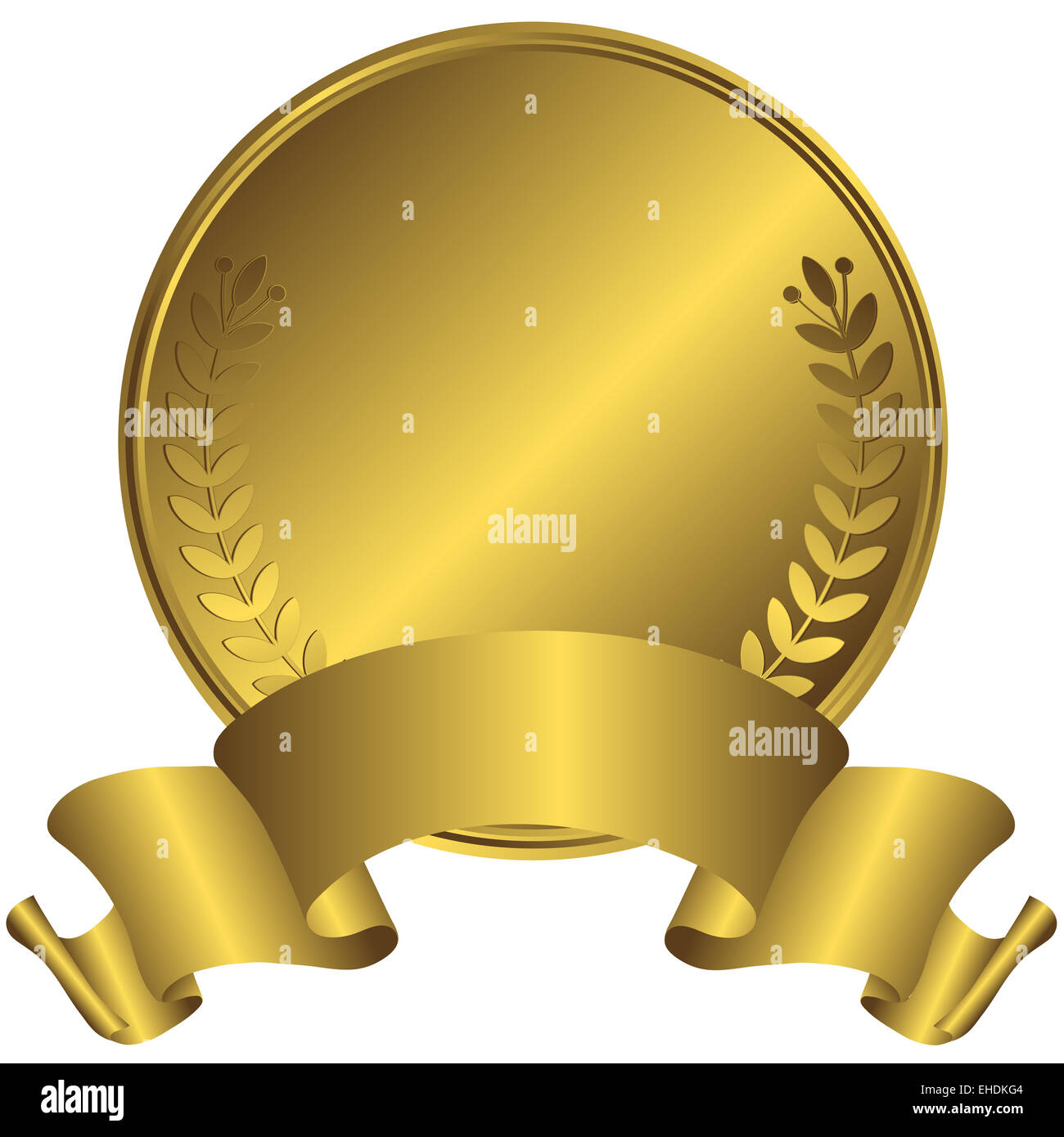 Big gold medal Stock Photo - Alamy