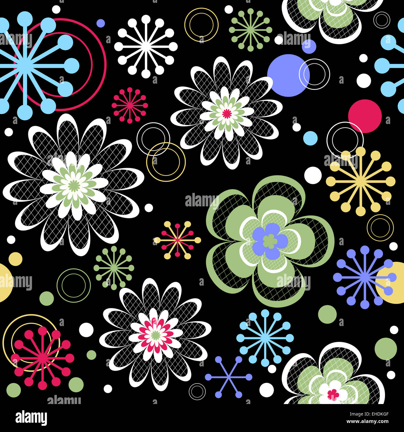 Seamless floral abstract hi-res stock photography and images - Alamy