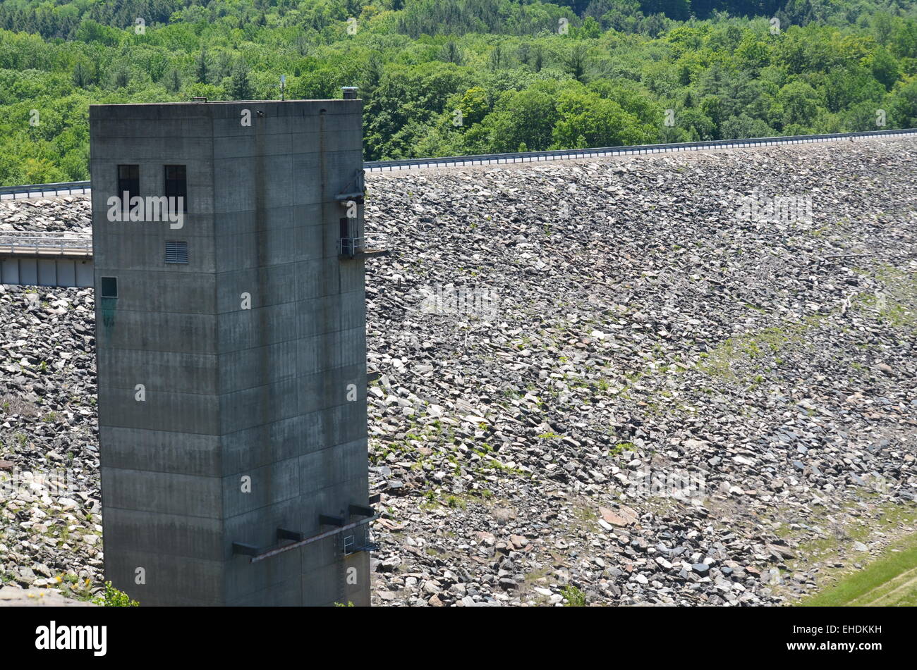 Dam control tower Stock Photo - Alamy