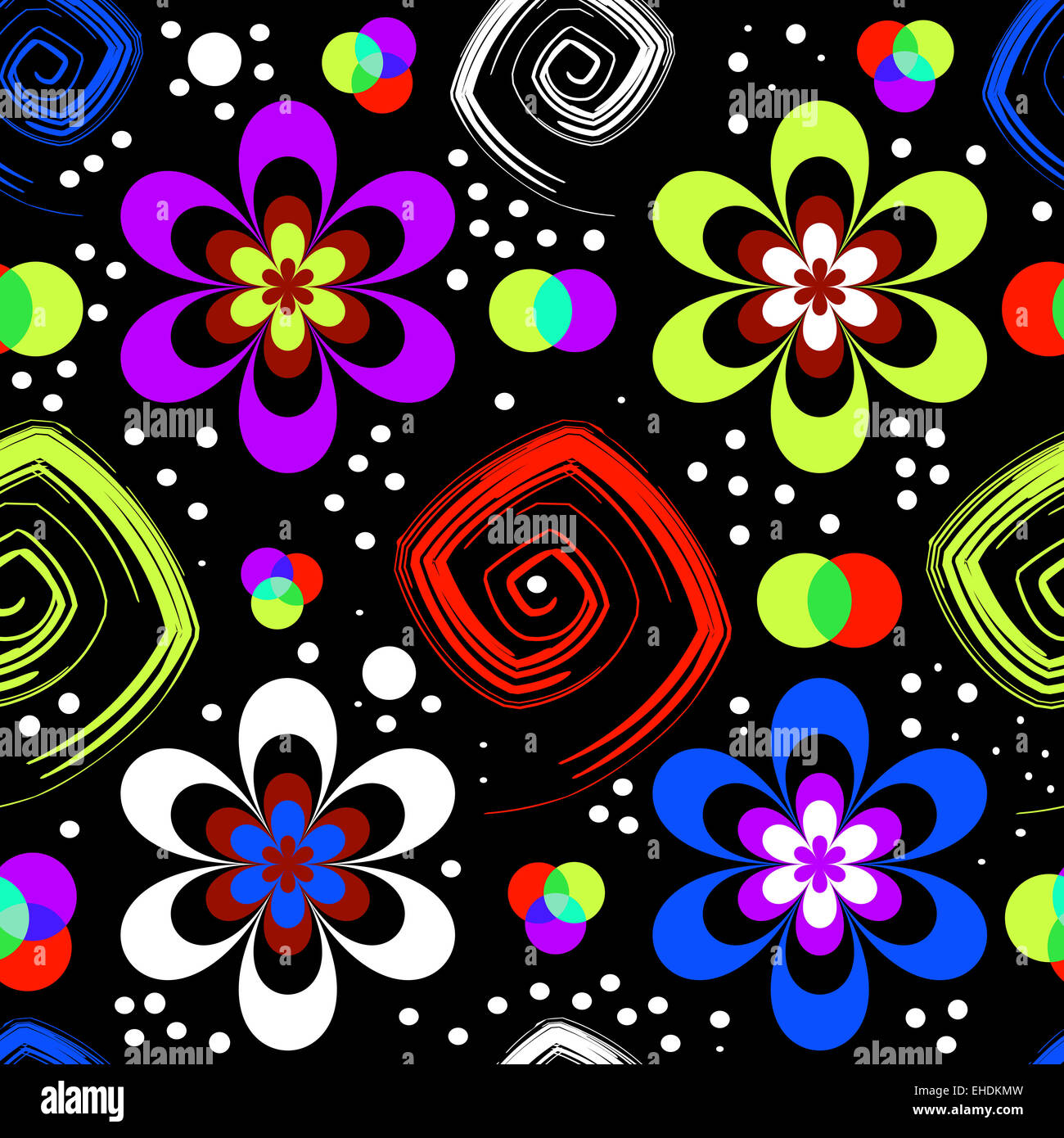 Seamless floral abstract hi-res stock photography and images - Alamy