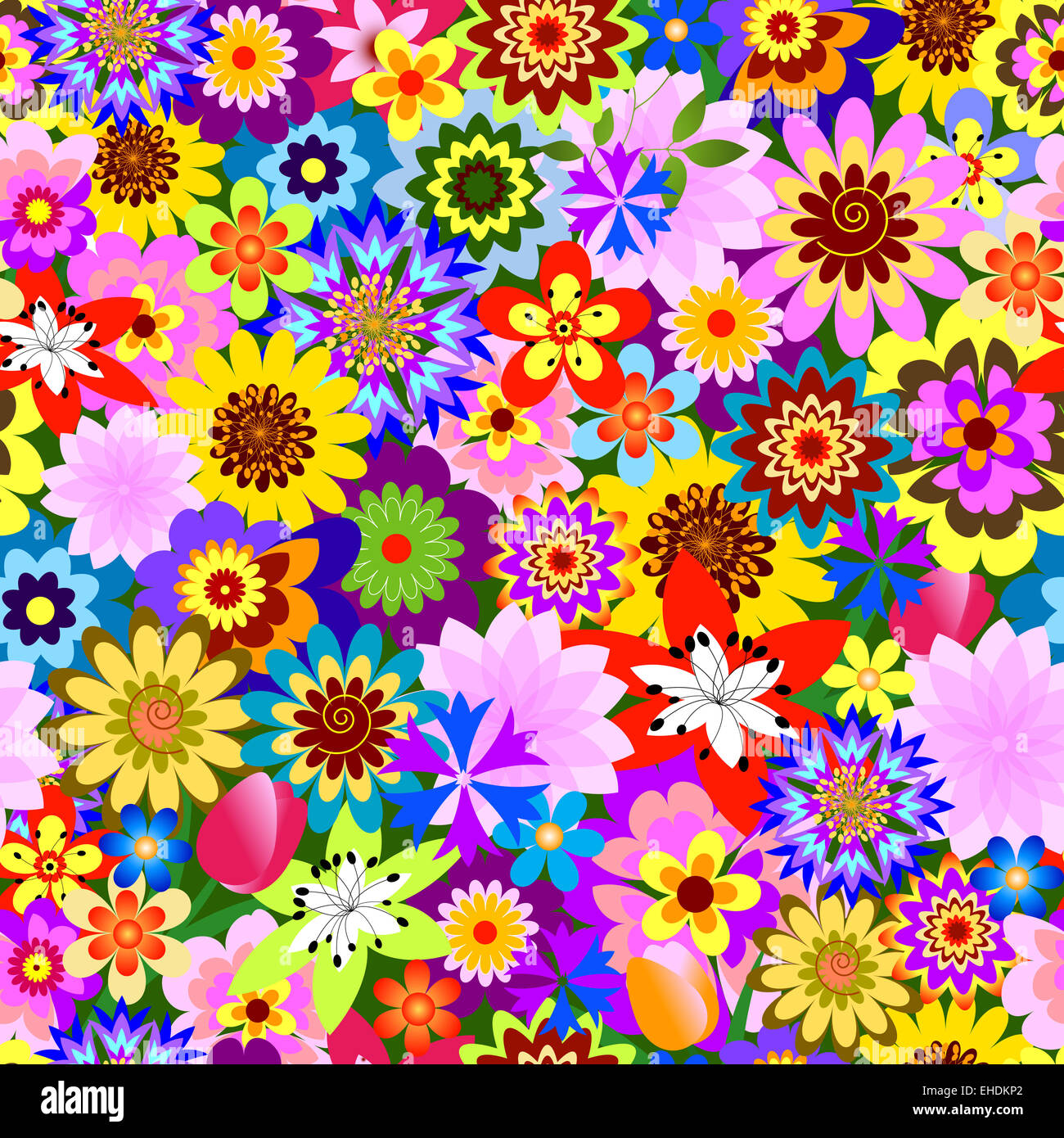 Seamless floral abstract hi-res stock photography and images - Alamy