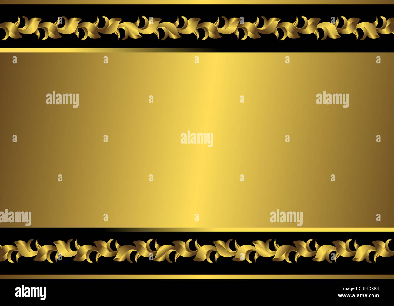 Vintage black and golden frame Stock Photo - Alamy