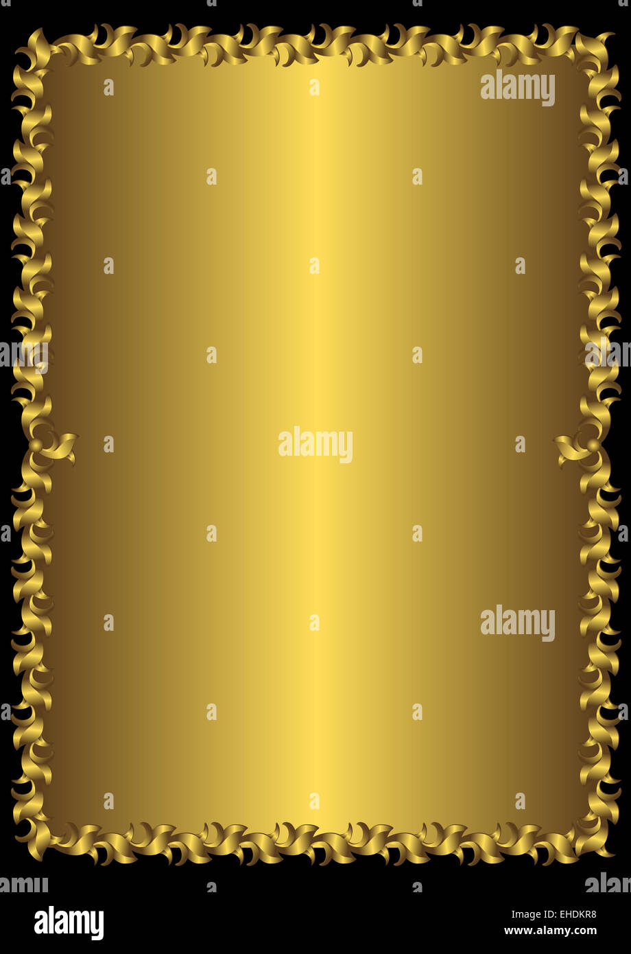 Abstract golden vintage frame Stock Photo - Alamy