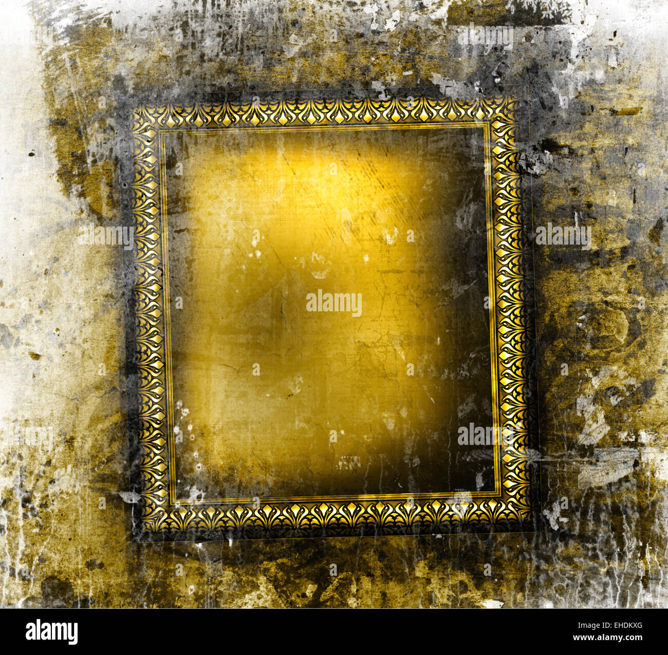 Guilded frame on grunge background Stock Photo - Alamy