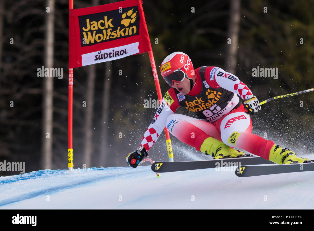 Val Gardena, Italy 20 December 2014. ALESSANDRIA Arnaud (Mon) competing ...