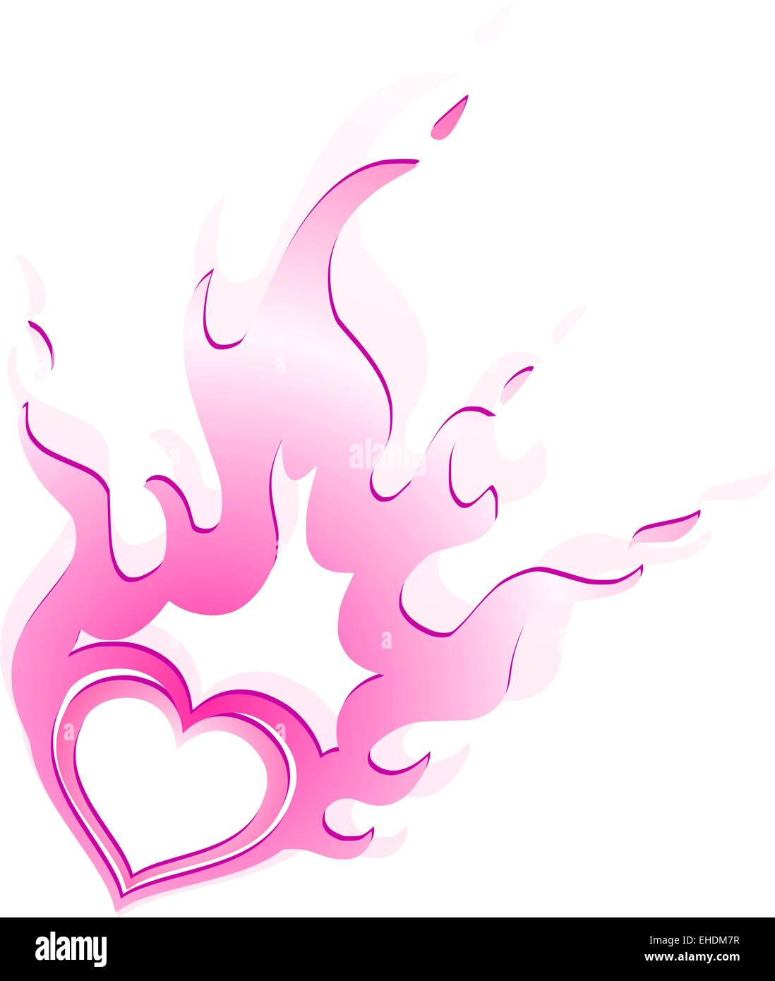 Flaming heart hi-res stock photography and images - Alamy