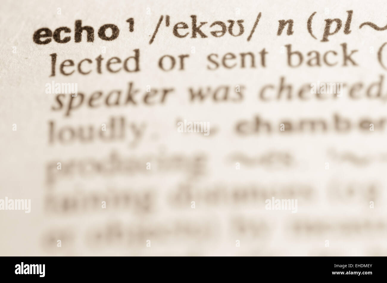 Echo memory hi-res stock photography and images - Alamy
