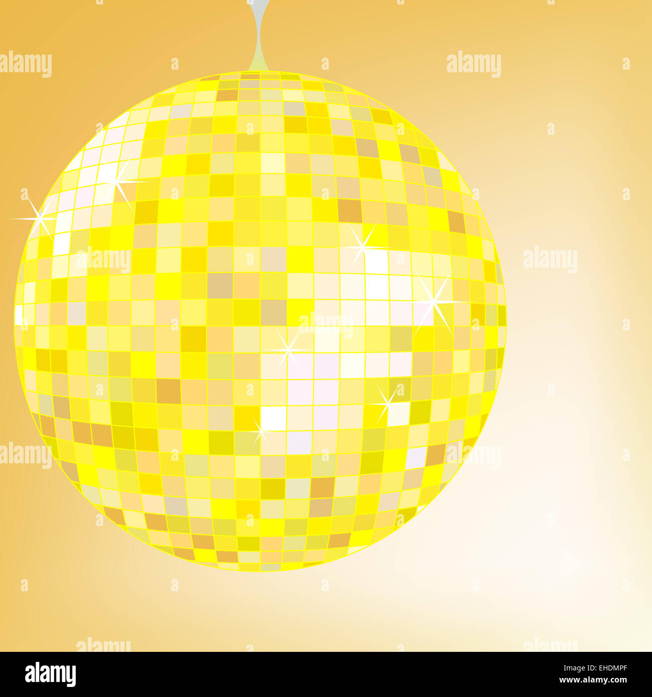 disco ball yellow Stock Photo - Alamy