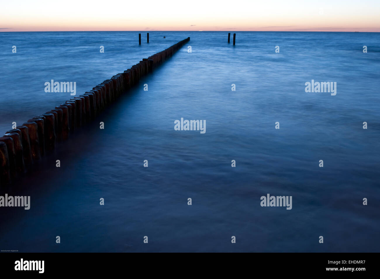 Sea after sunset Stock Photo - Alamy