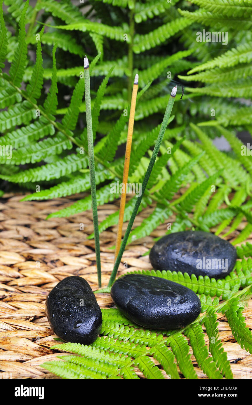 Wellness Stones Incense Stock Photo - Alamy