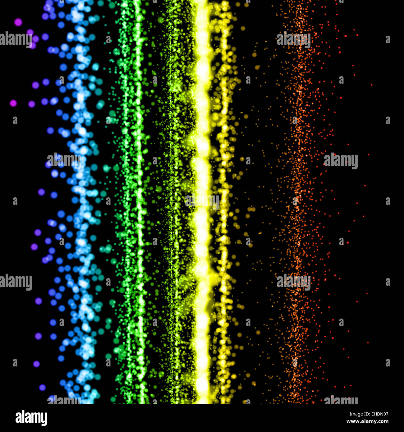 colorful abstract dotted lines over black Stock Photo - Alamy