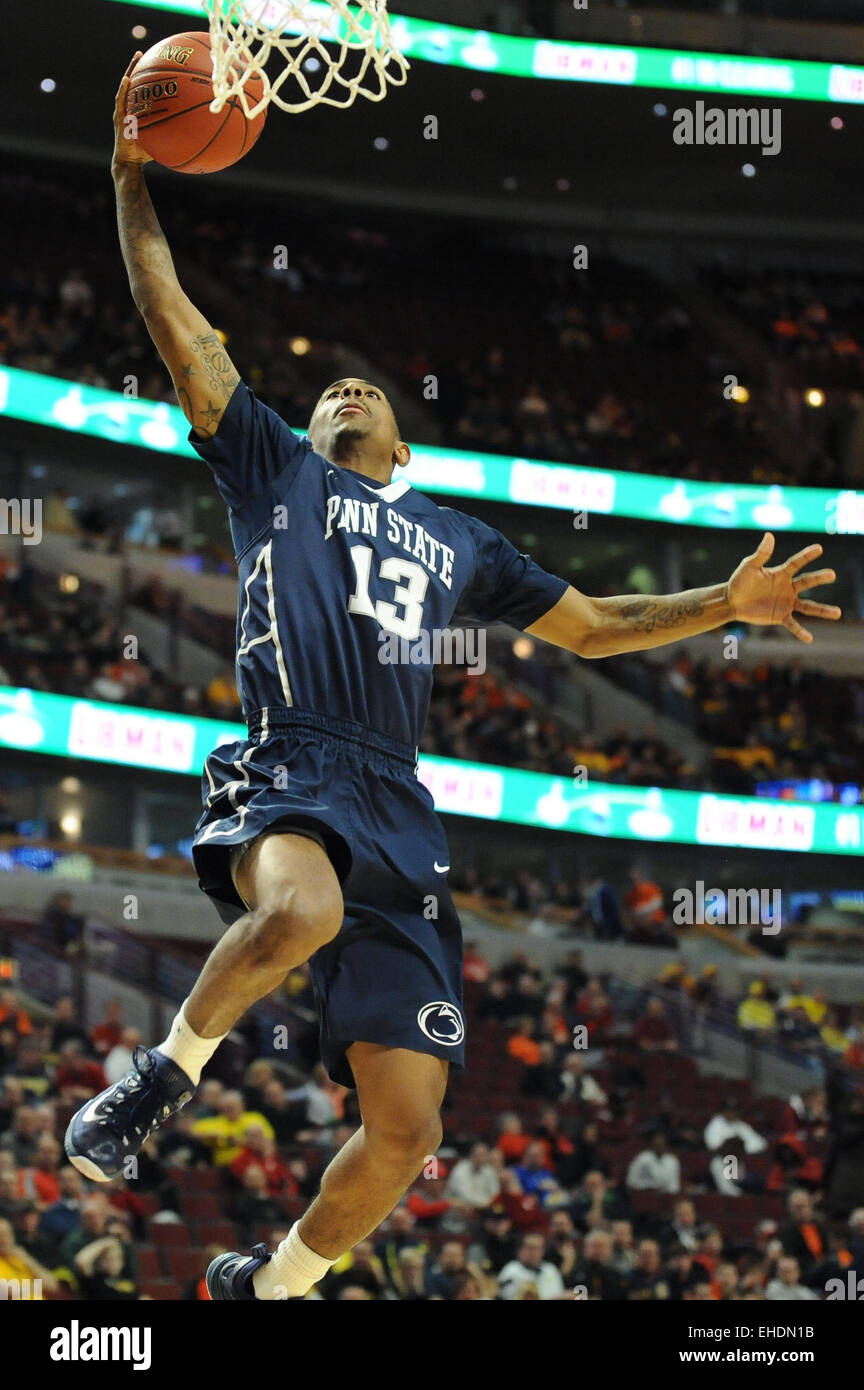Chicago, IL, USA. 12th Mar, 2015. Penn State Nittany Lions guard Geno ...
