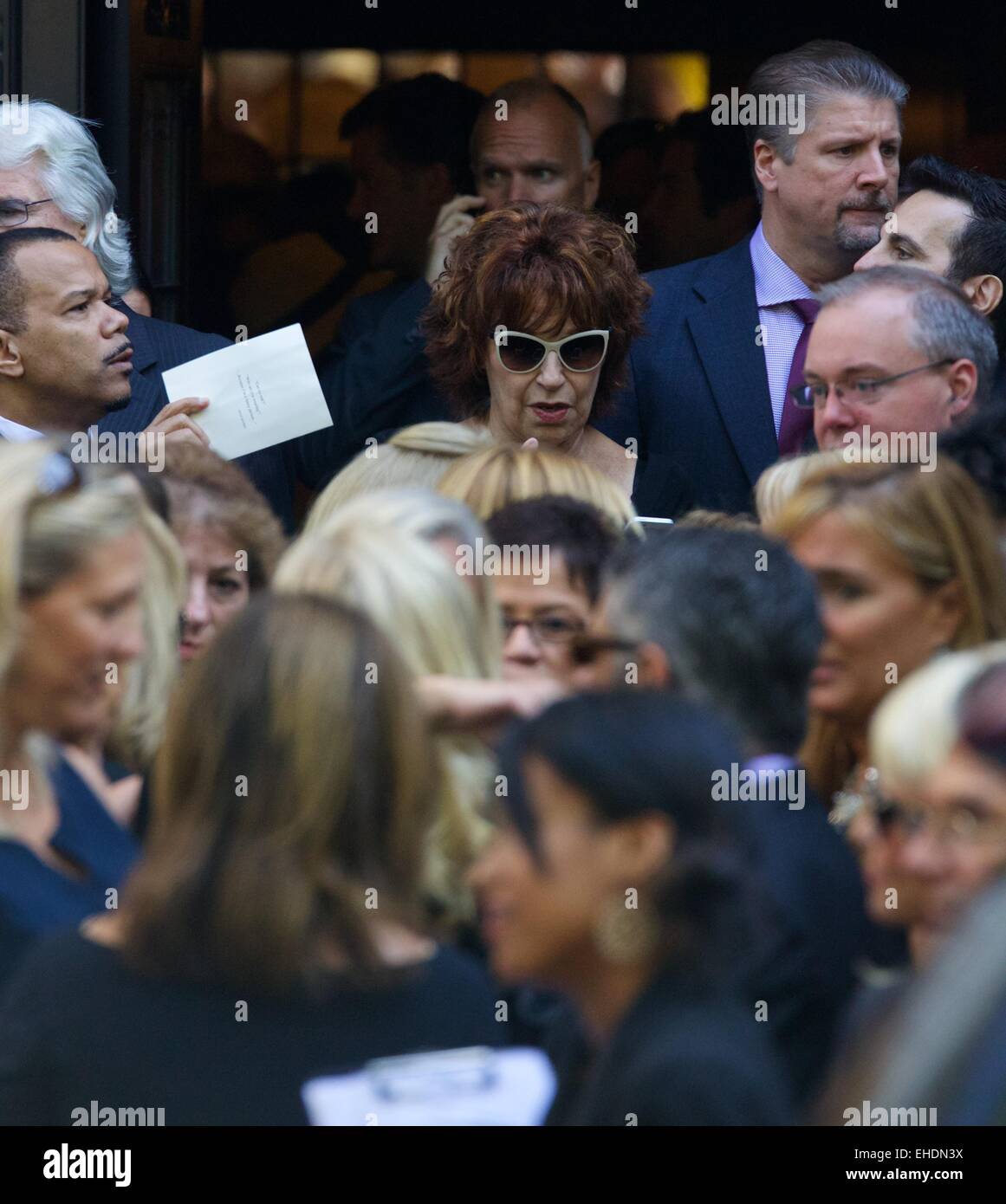 Joan Rivers Memorial Service at Emanu-El Temple in the Upper East side ...