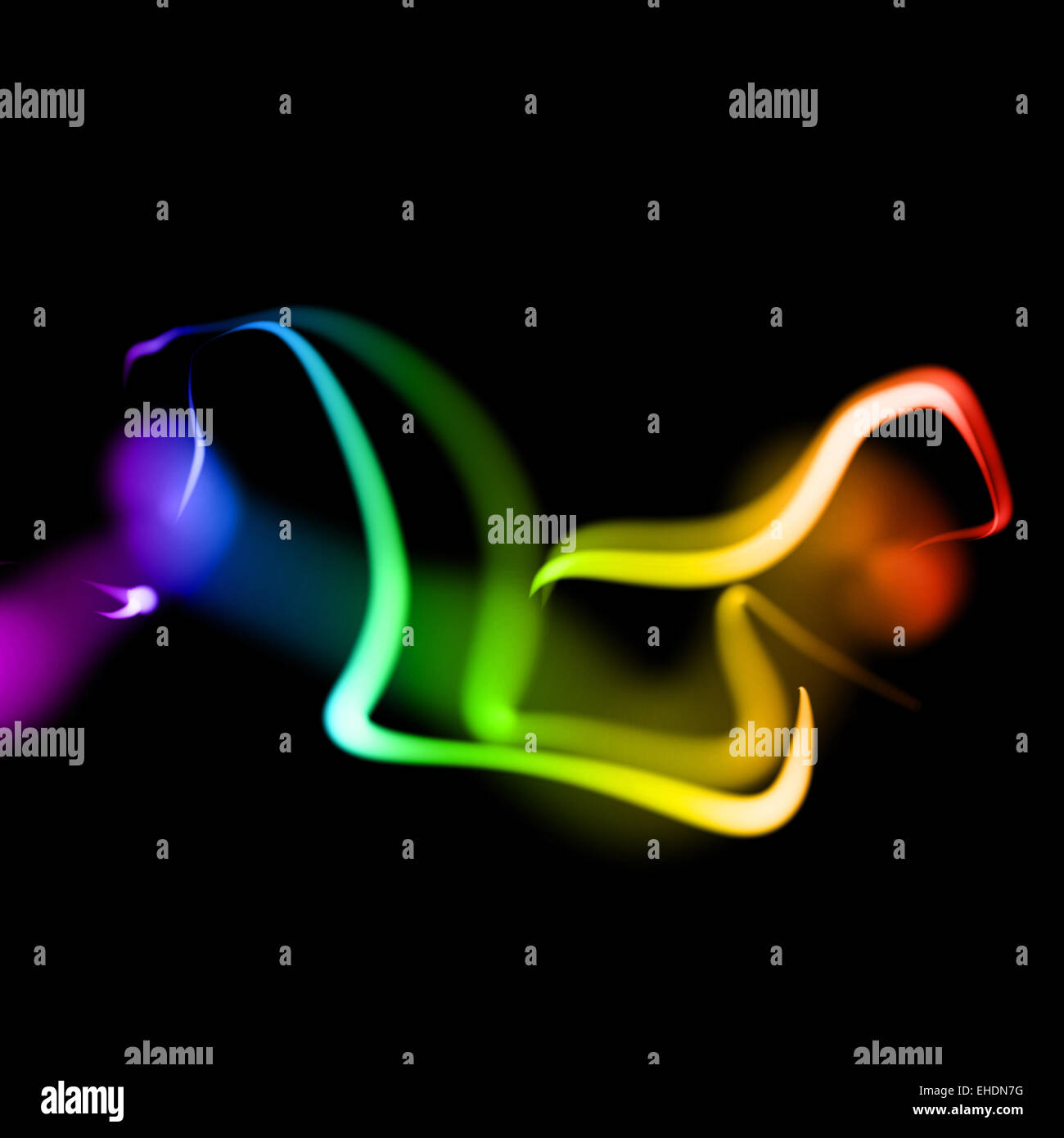 bright colorful wavy smooth background Stock Photo - Alamy