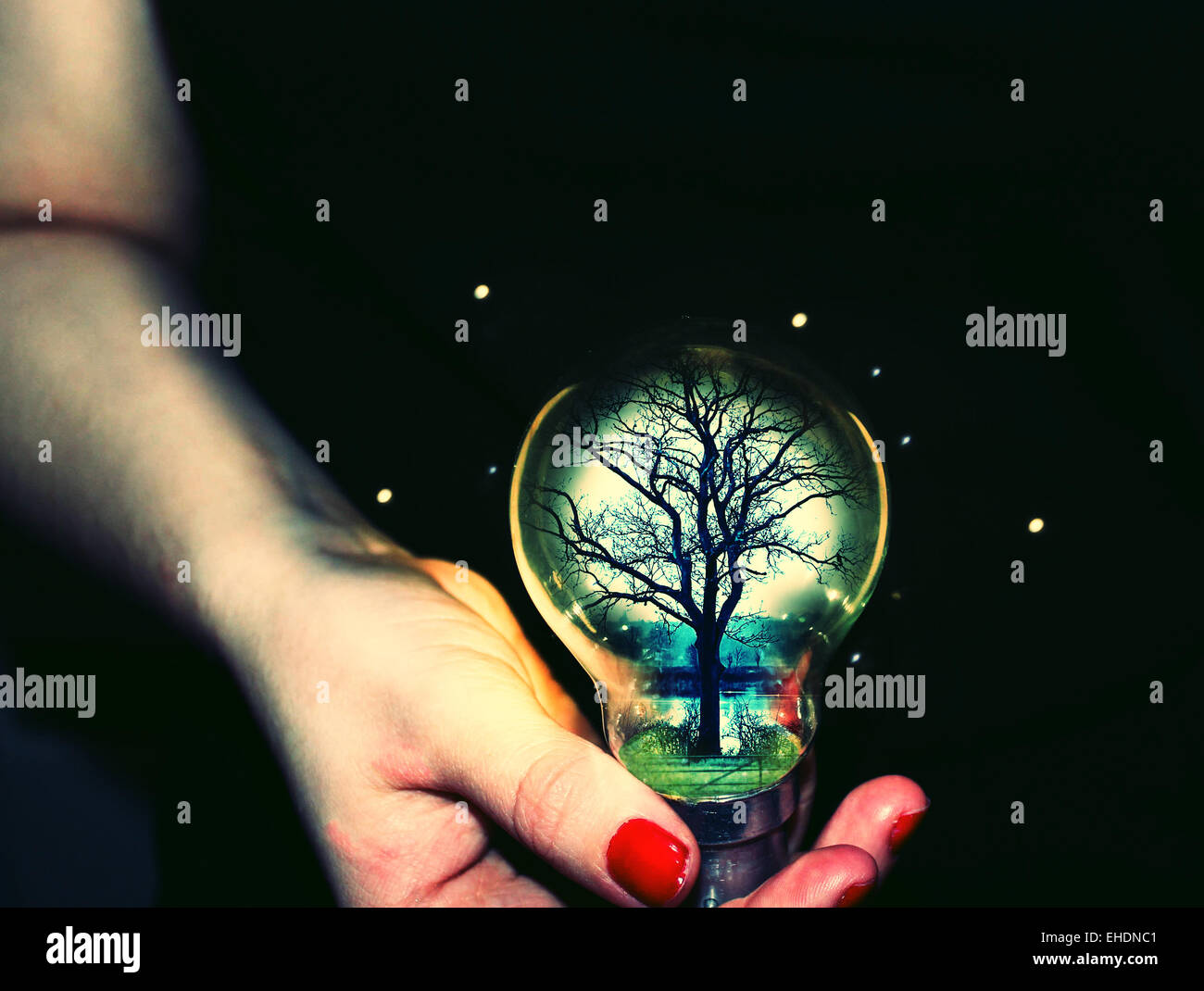 Save energy/ ideas Stock Photo - Alamy