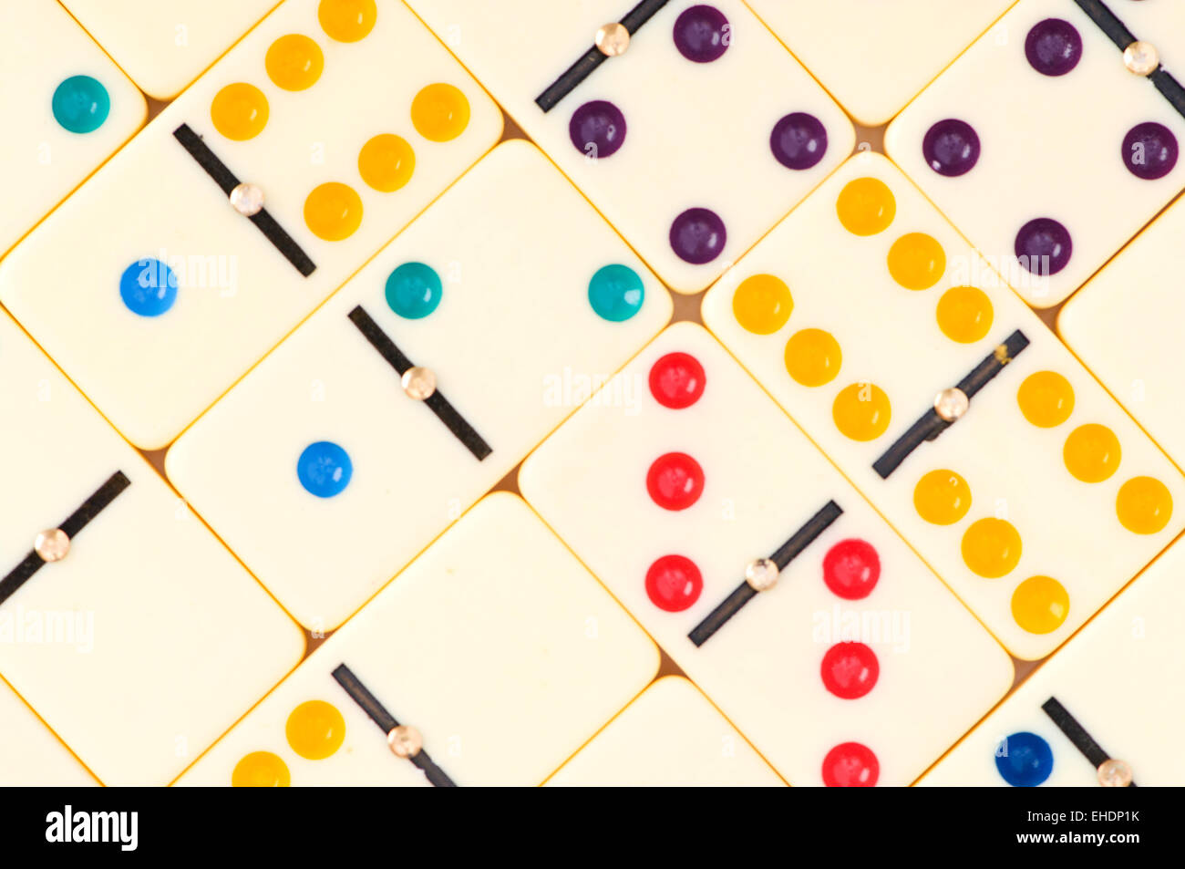 Colourful dominoes arranged at the background Stock Photo - Alamy