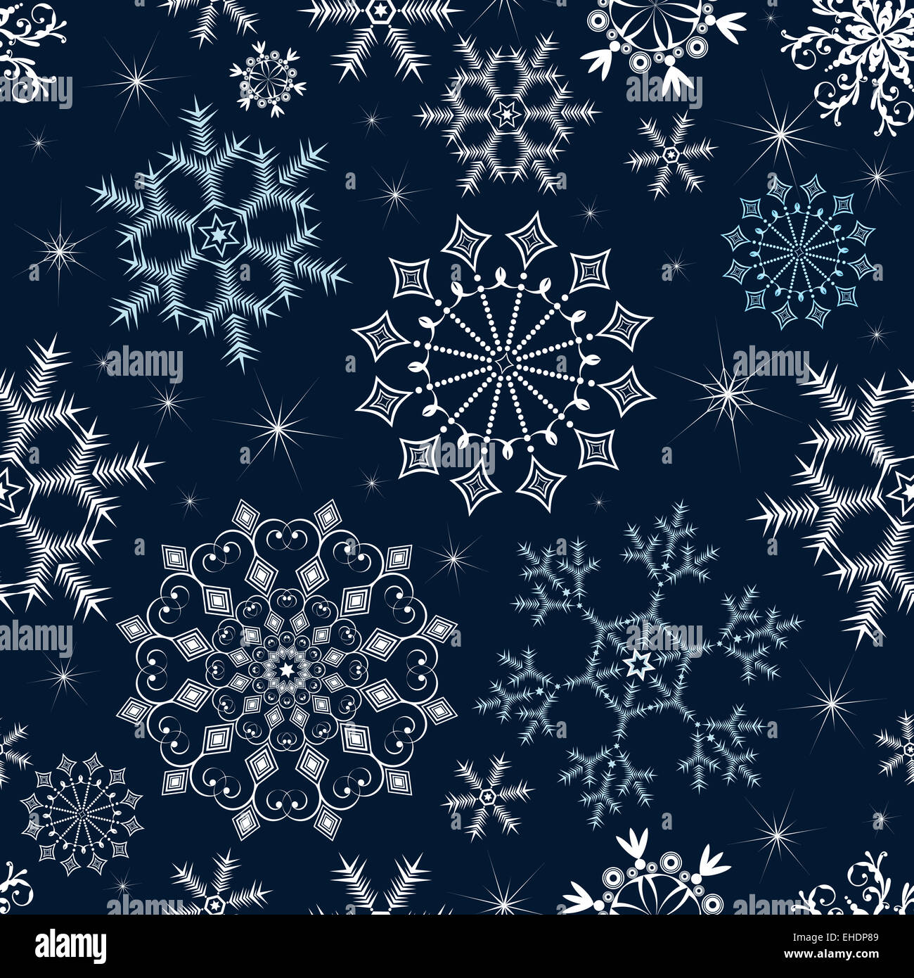 Dark blue winter pattern Stock Photo - Alamy