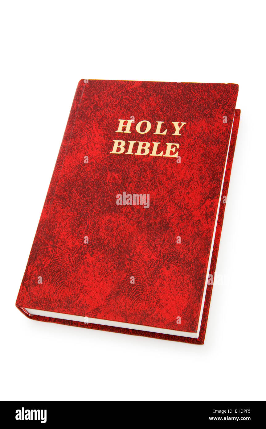 Bible book isolated on the white background Stock Photo - Alamy