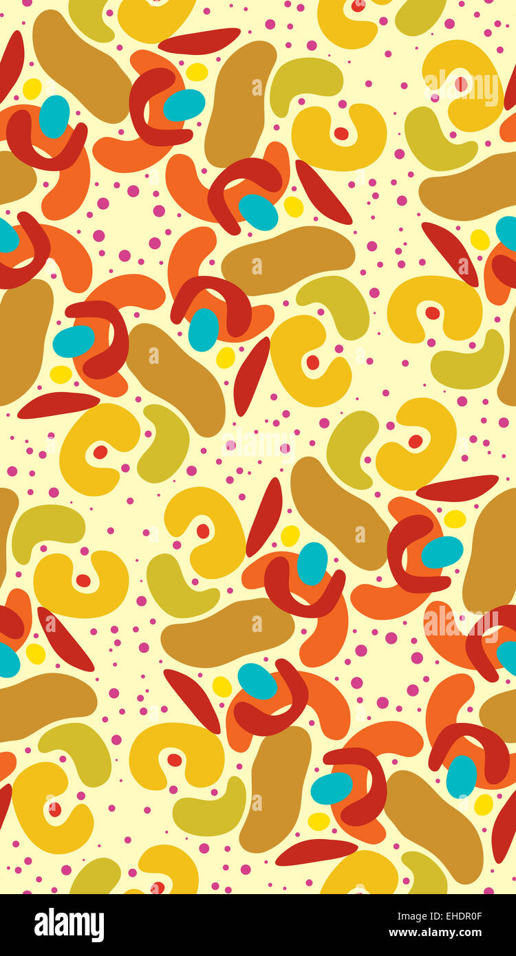 Abstract background pattern of bean and seed shapes Stock Photo - Alamy