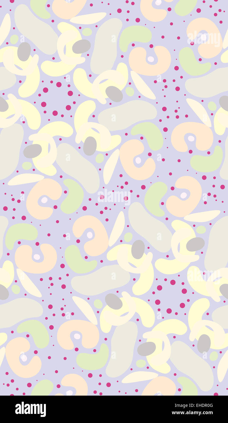 Abstract beans over blue in seamless background pattern Stock Photo - Alamy