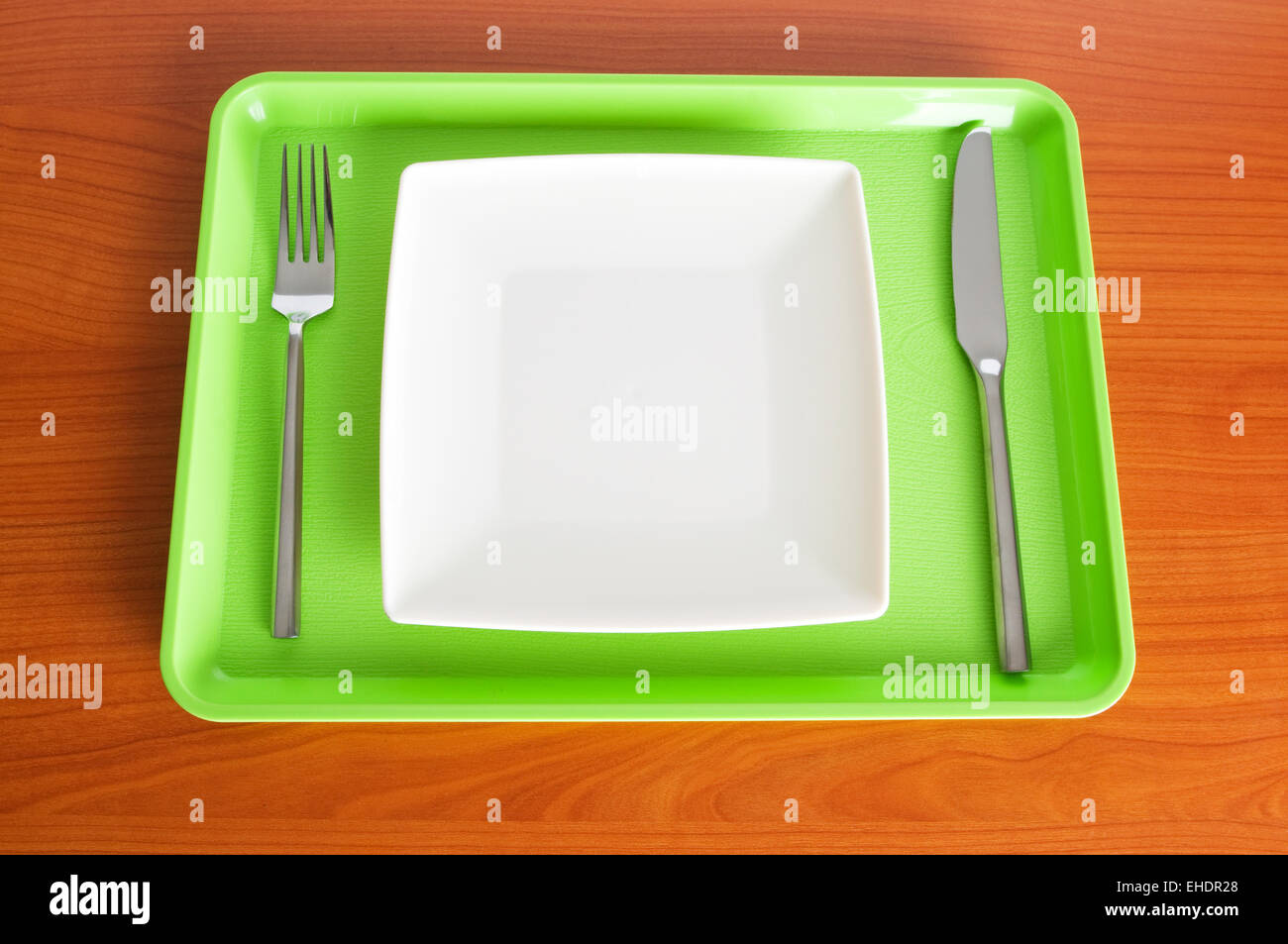 Set of utensils arranged on the table Stock Photo - Alamy