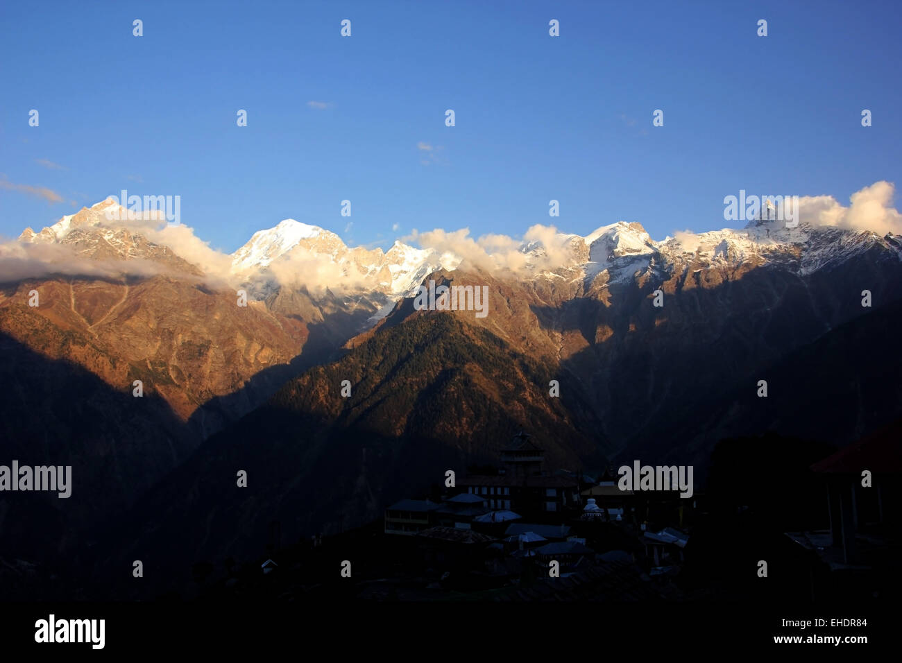 Kinnaur kailash kalpa village himachal hi-res stock photography and ...