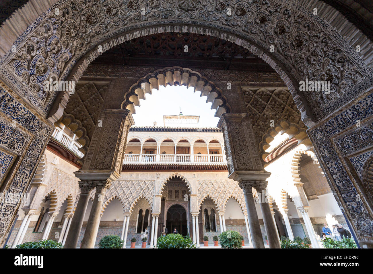 Court Maidens Alcazar Royal Palace High Resolution Stock Photography ...
