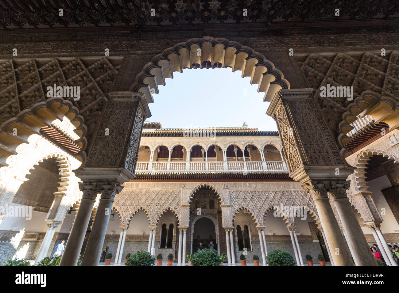 Courtyard of the maidens, a court of rectangular shape having on the ...