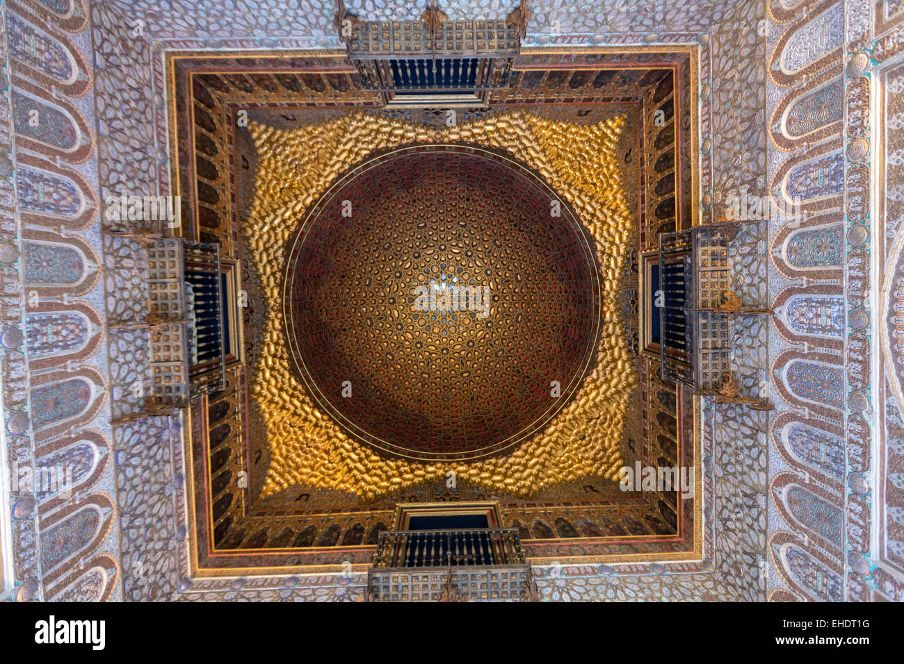 Dome Hall of Ambassadors Alcazar of Seville Stock Photo - Alamy