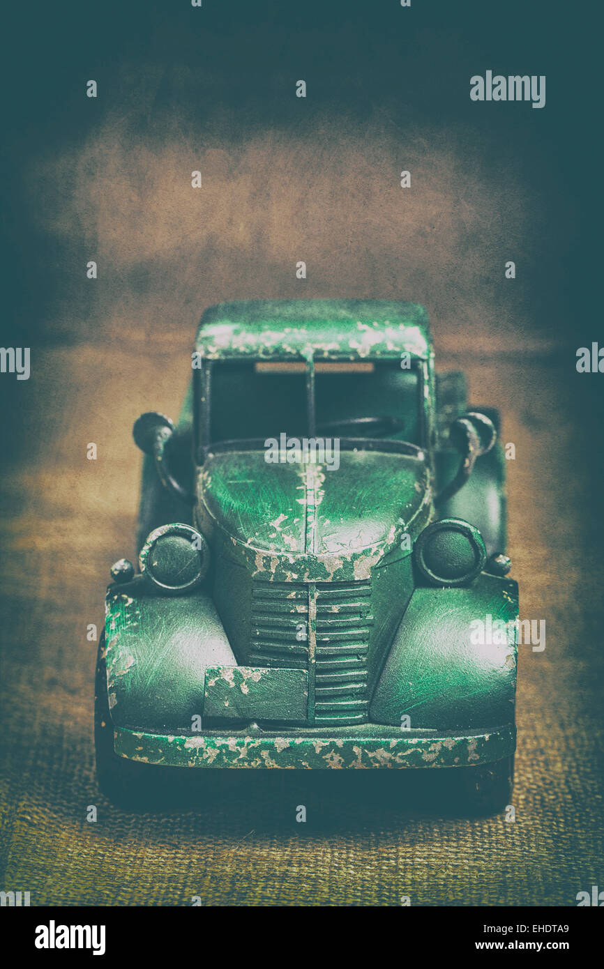 Green Toy Truck Stock Photo - Alamy
