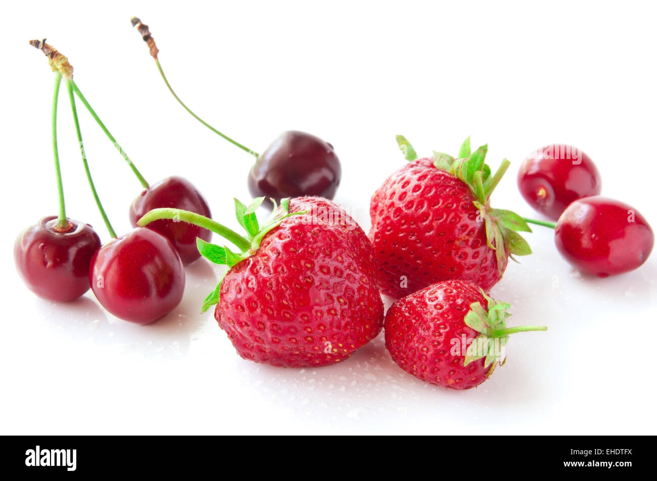 strawberry and cherry Stock Photo - Alamy