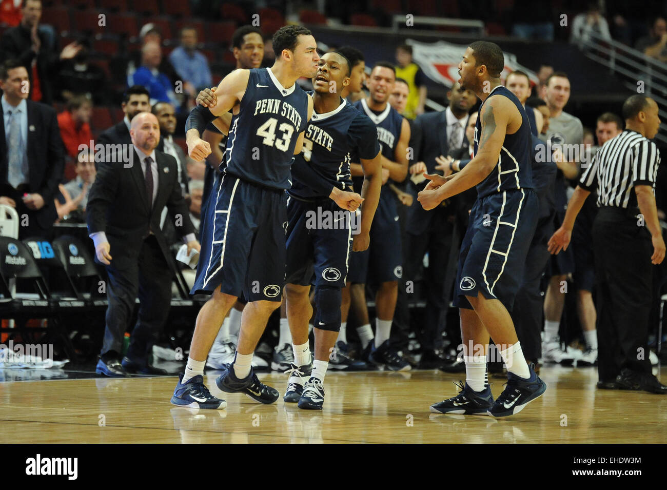 Chicago, Illinois, USA. 12th March, 2015. Penn State Nittany Lions ...