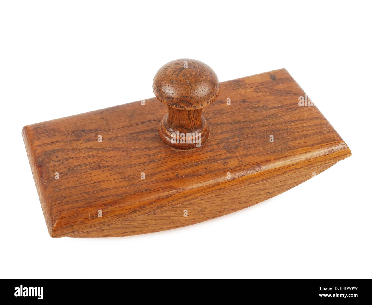 wooden office ink blotter isolated on white background, studio shot ...