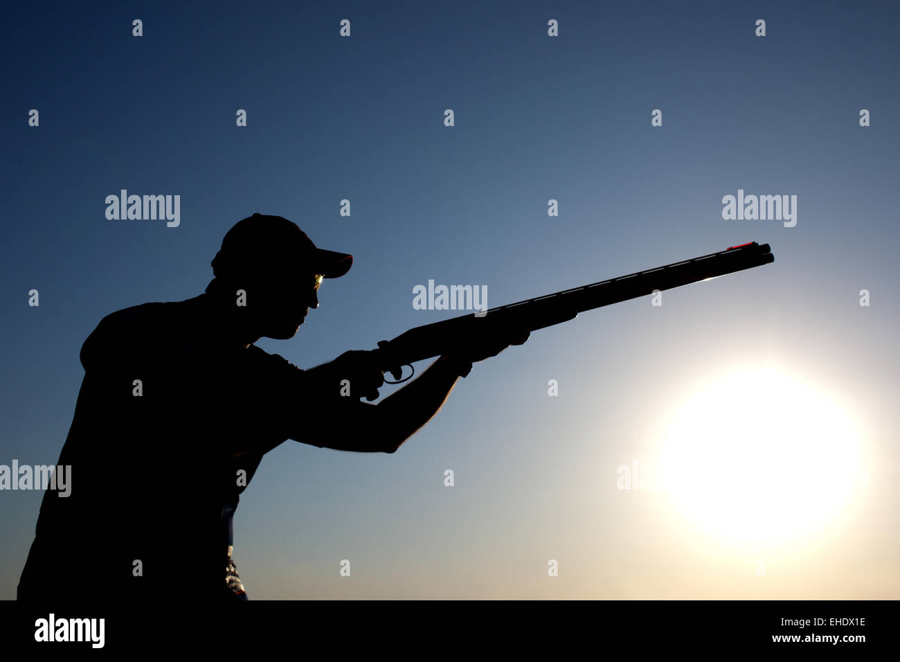 Man With Gun To Head Silhouette